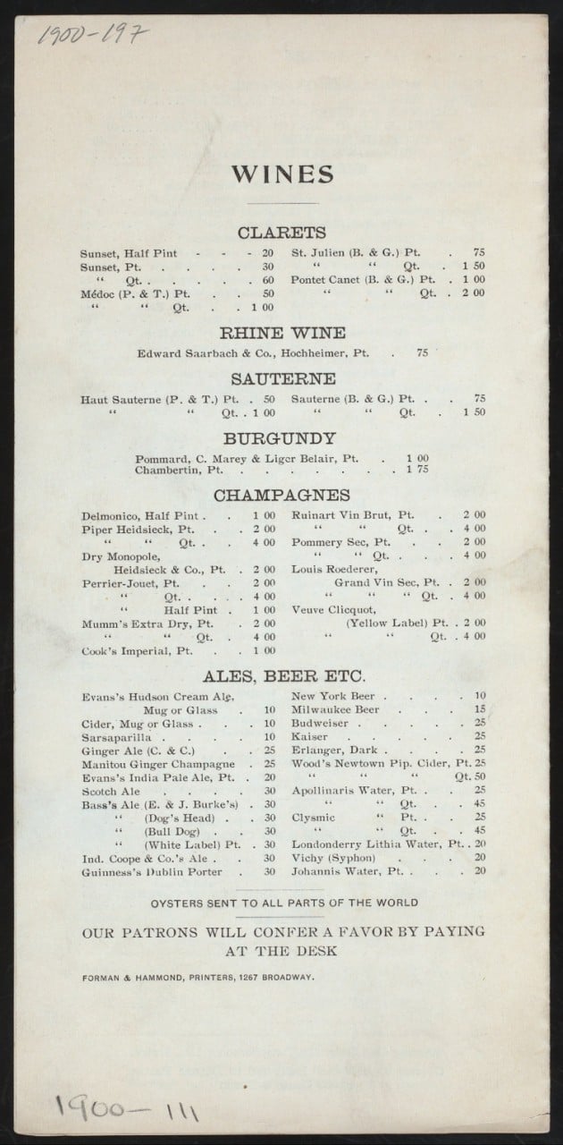 Peering Into the Past: Exploring Cider on Historic Restaurant Menus at ...
