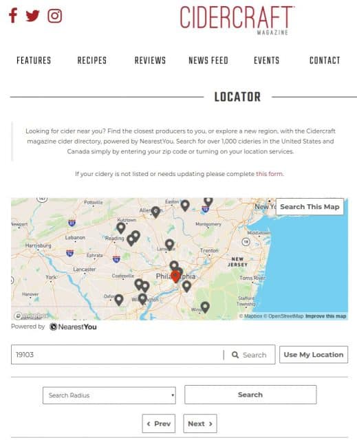Cidercraft Magazine Launches Interactive Cidery Map