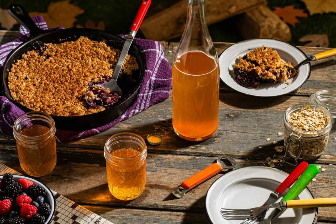 Recipe: Campfire Cider Berry Crisp